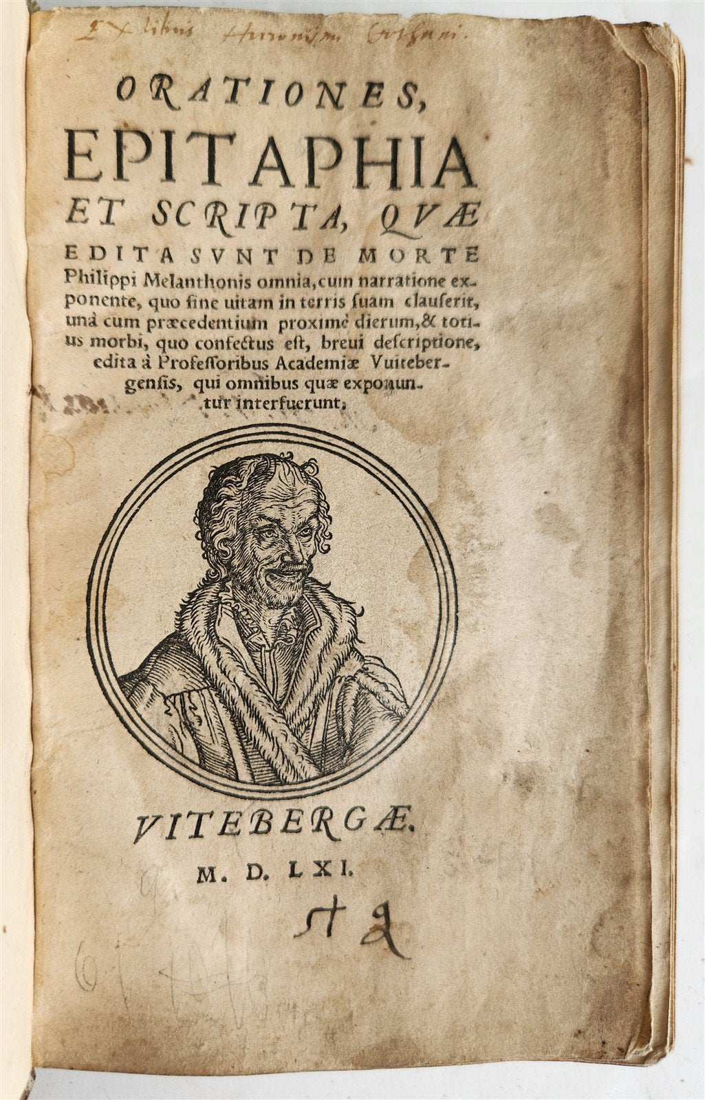 1561 LIFE & DEATH of PHILIP MELANCHTHON antique 16th CENTURY vellum bo ...