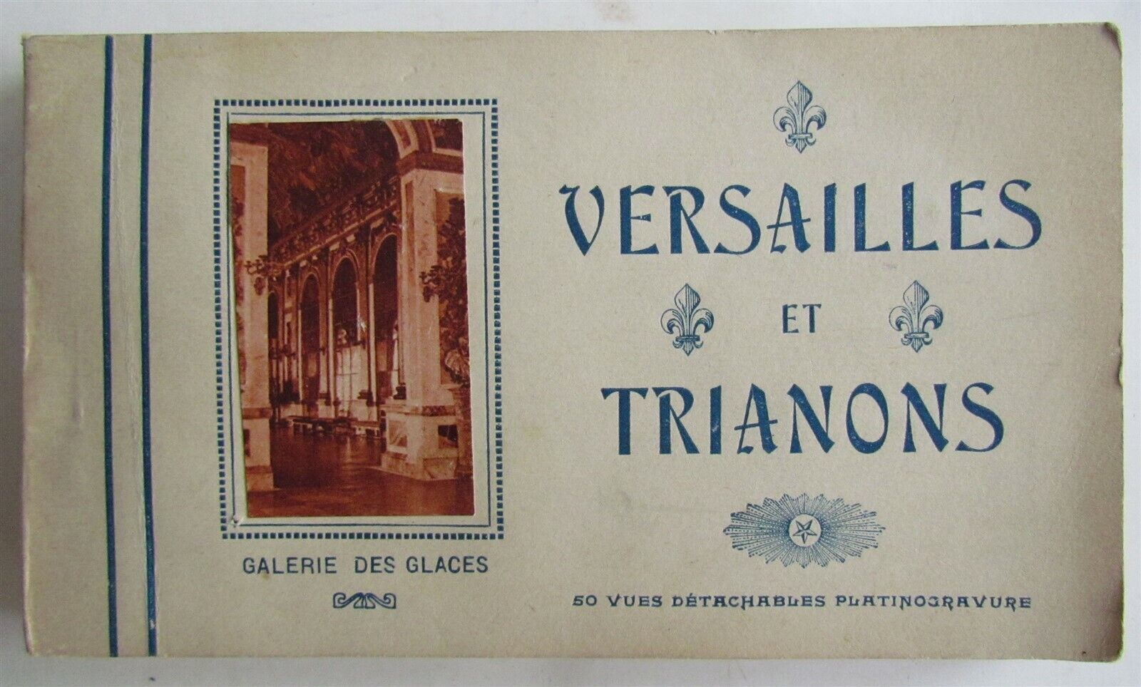 VERSAILLES & TRIANONS FRANCE ANTIQUE 50 DETACHABLE POSTCARDS BOOKLET ...